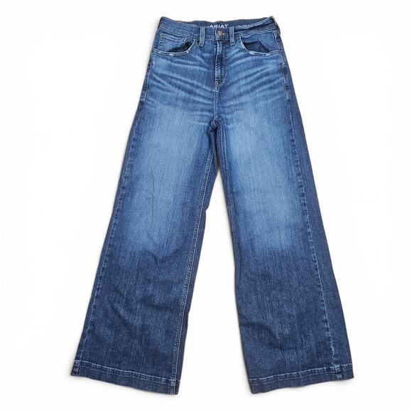 Ariat | Jeans | Ariat Ultra High Rise Wide Leg Jeans Womens 29r Western ...